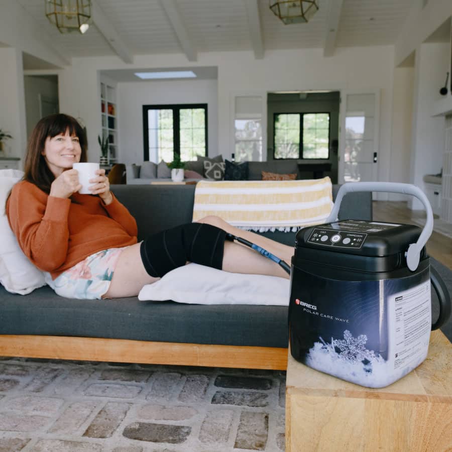 Polar Care Wave Woman Couch Header Mobile – Breg, Inc.